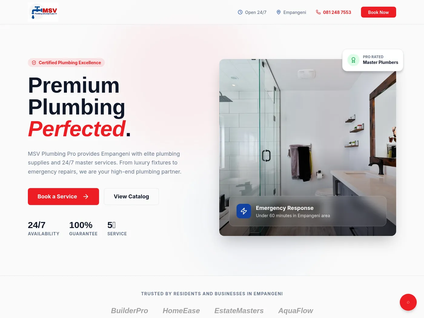 MSV Plumbing Pro Site