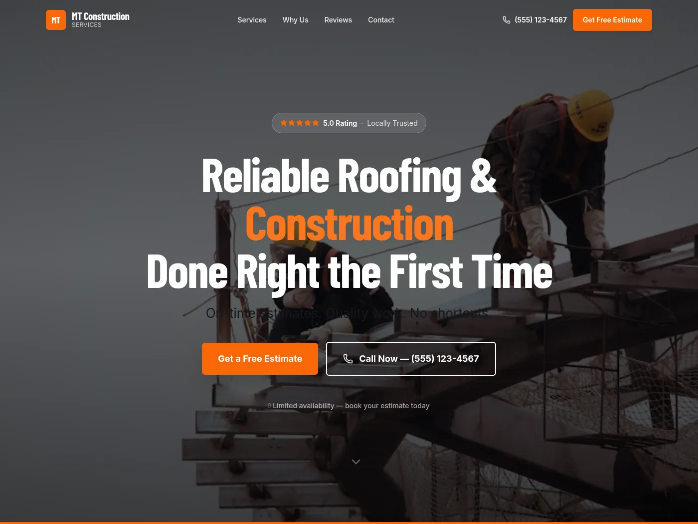 MT Construction Lead Site