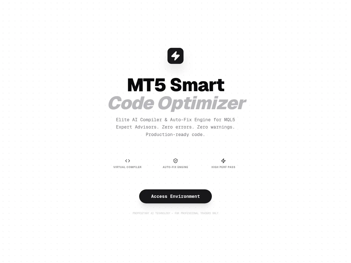 MT5 Smart Code Optimizer