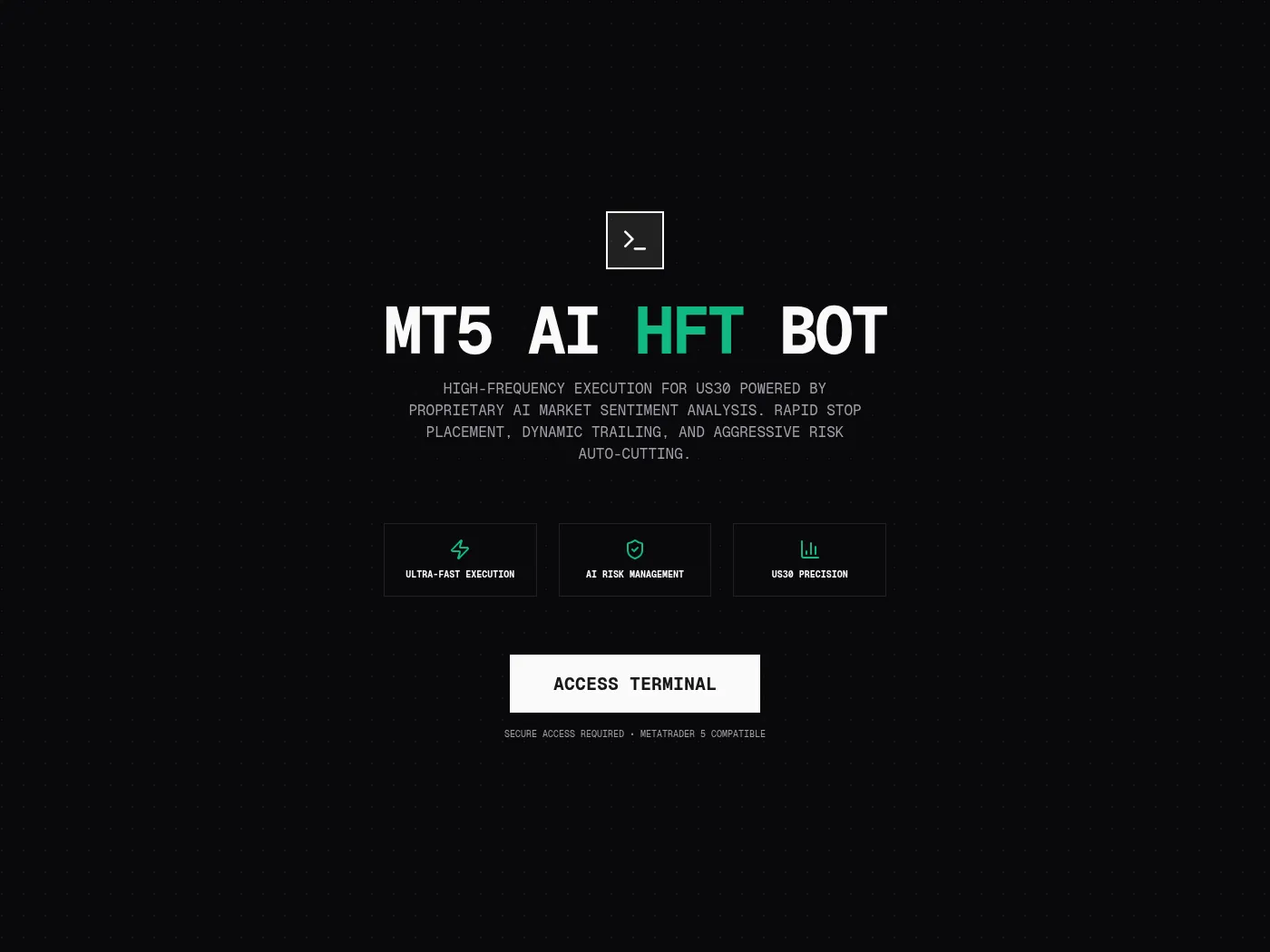MT5 AI HFT Bot