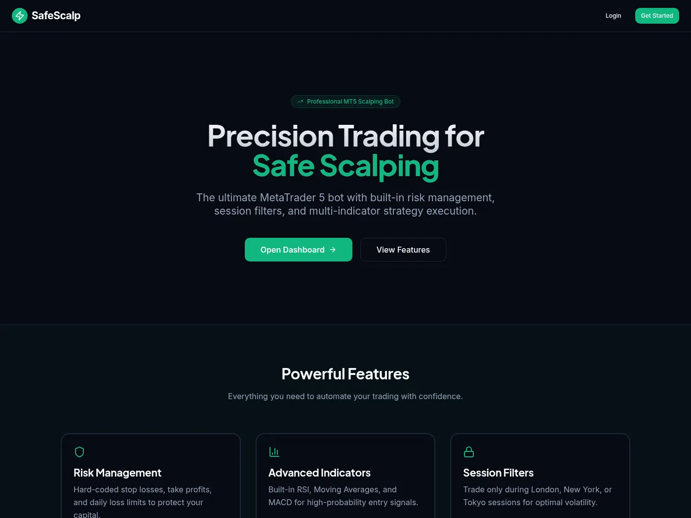 SafeScalp MT5 Bot