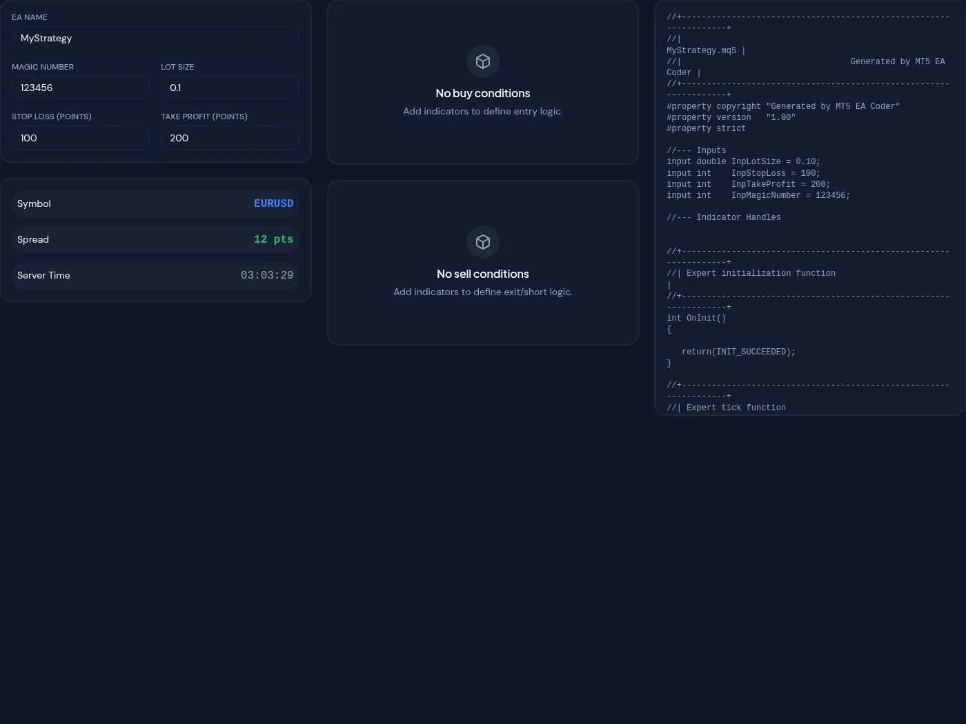 MT5 EA Coder