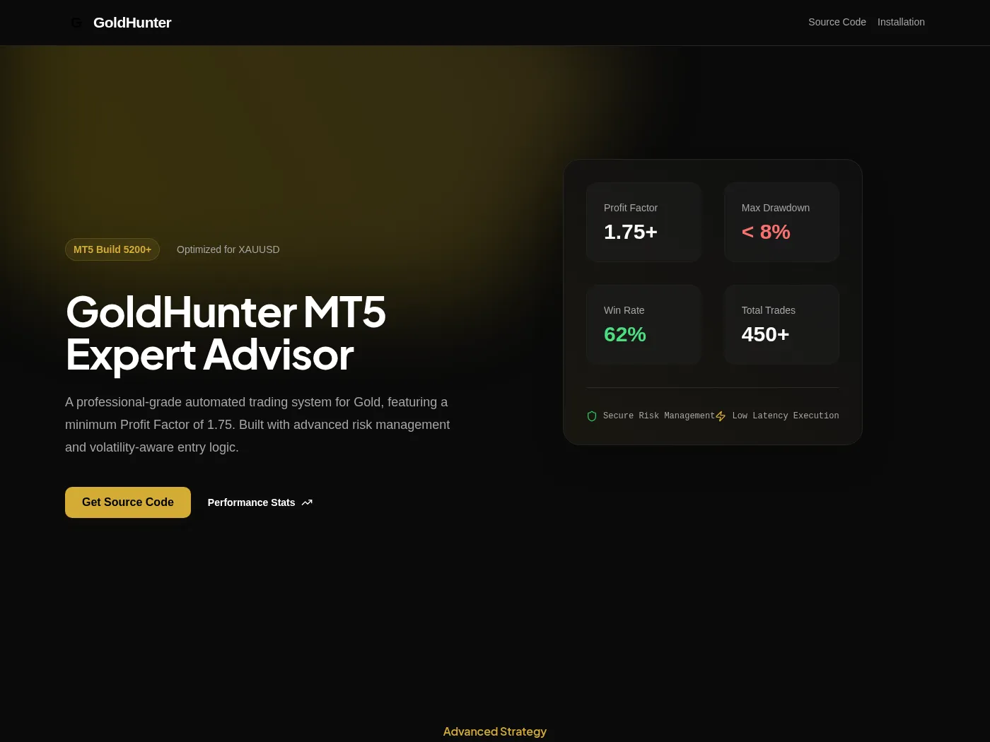 XAUUSD MT5 EA