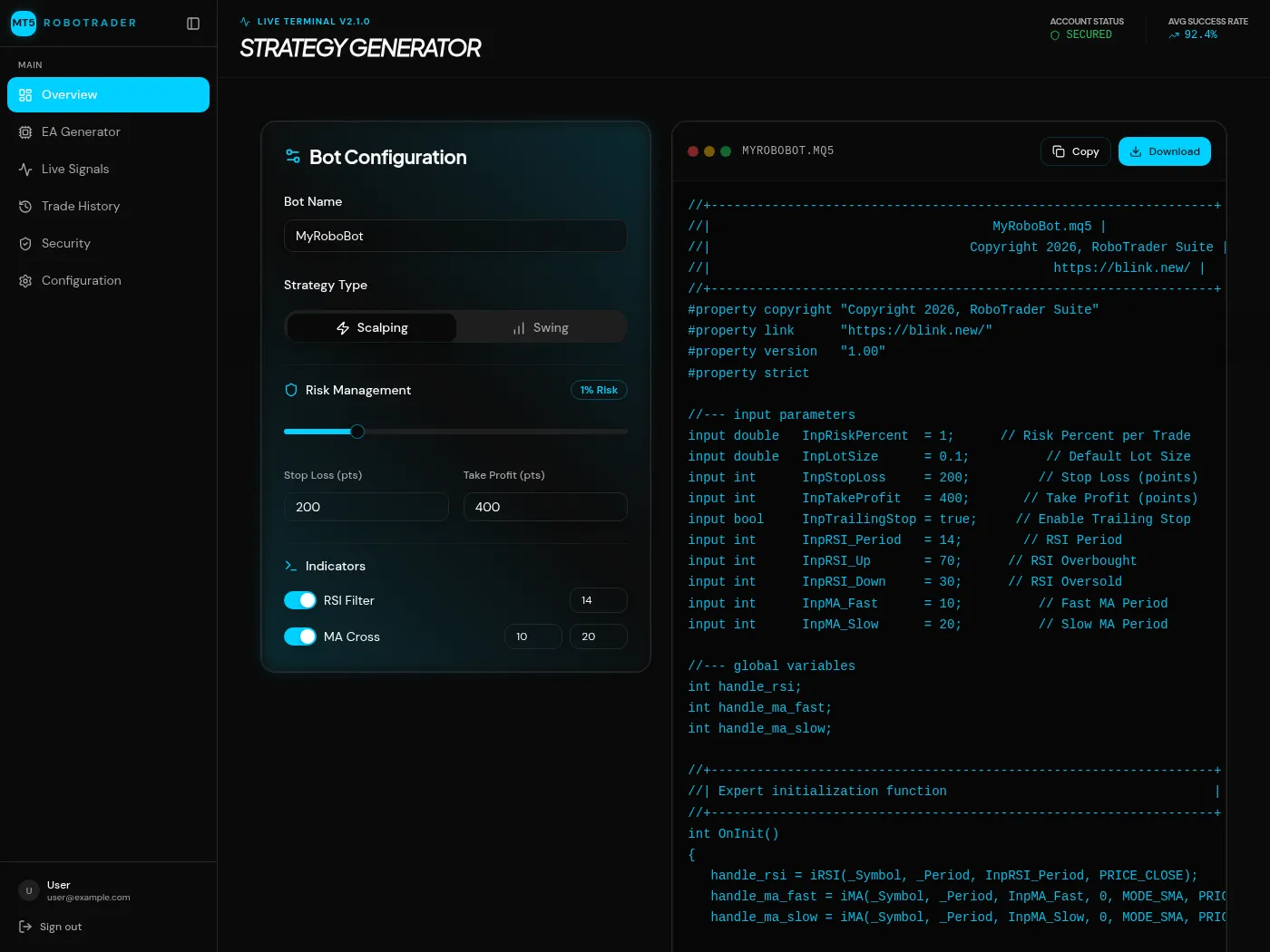 MT5 RoboTrader Suite