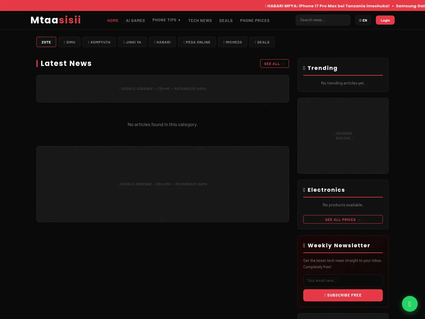 Mtaasisii News Hub