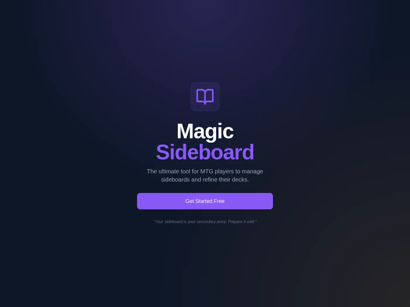 Sideboard Magic Manager