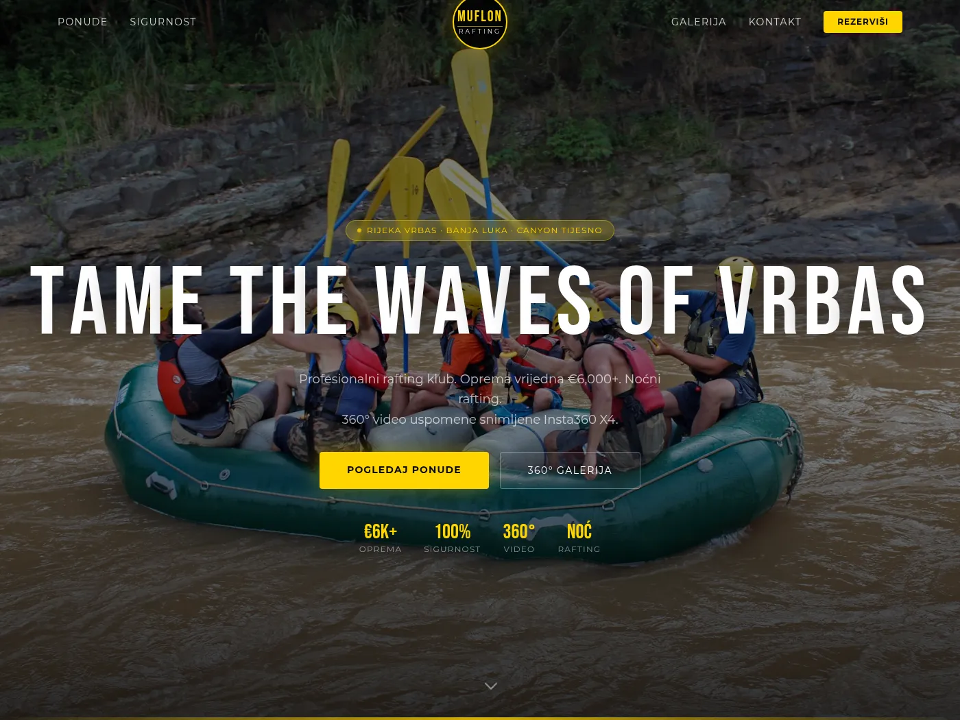 Muflon Rafting Landing