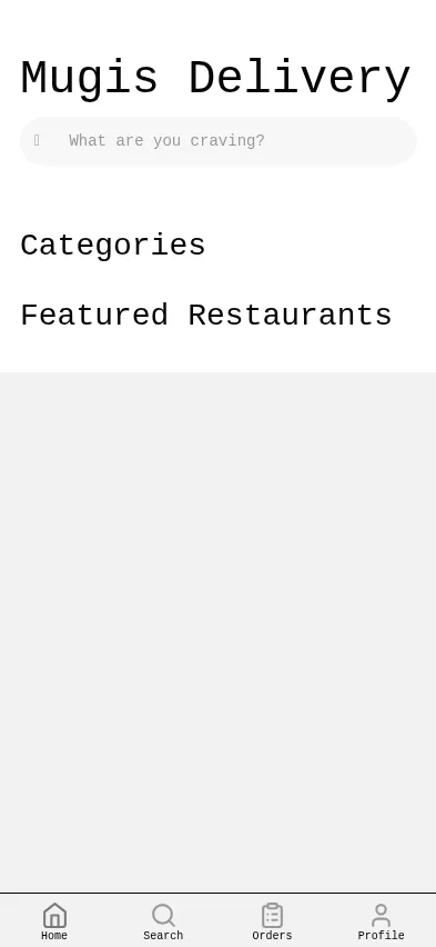 Mugis Food Delivery
