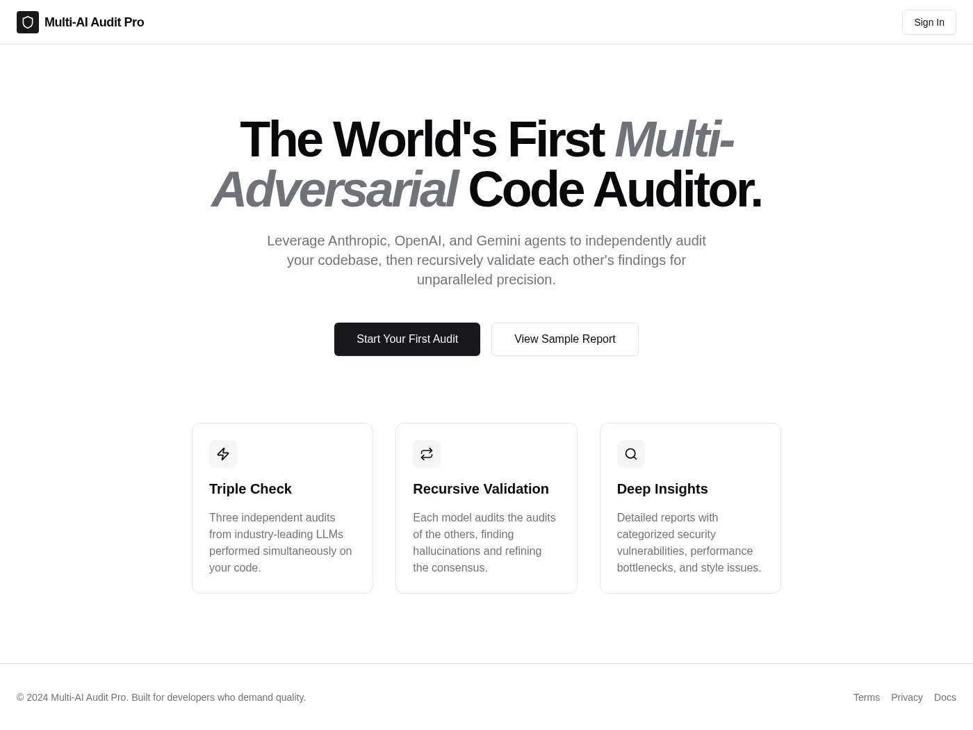Multi-AI Code Audit Pro