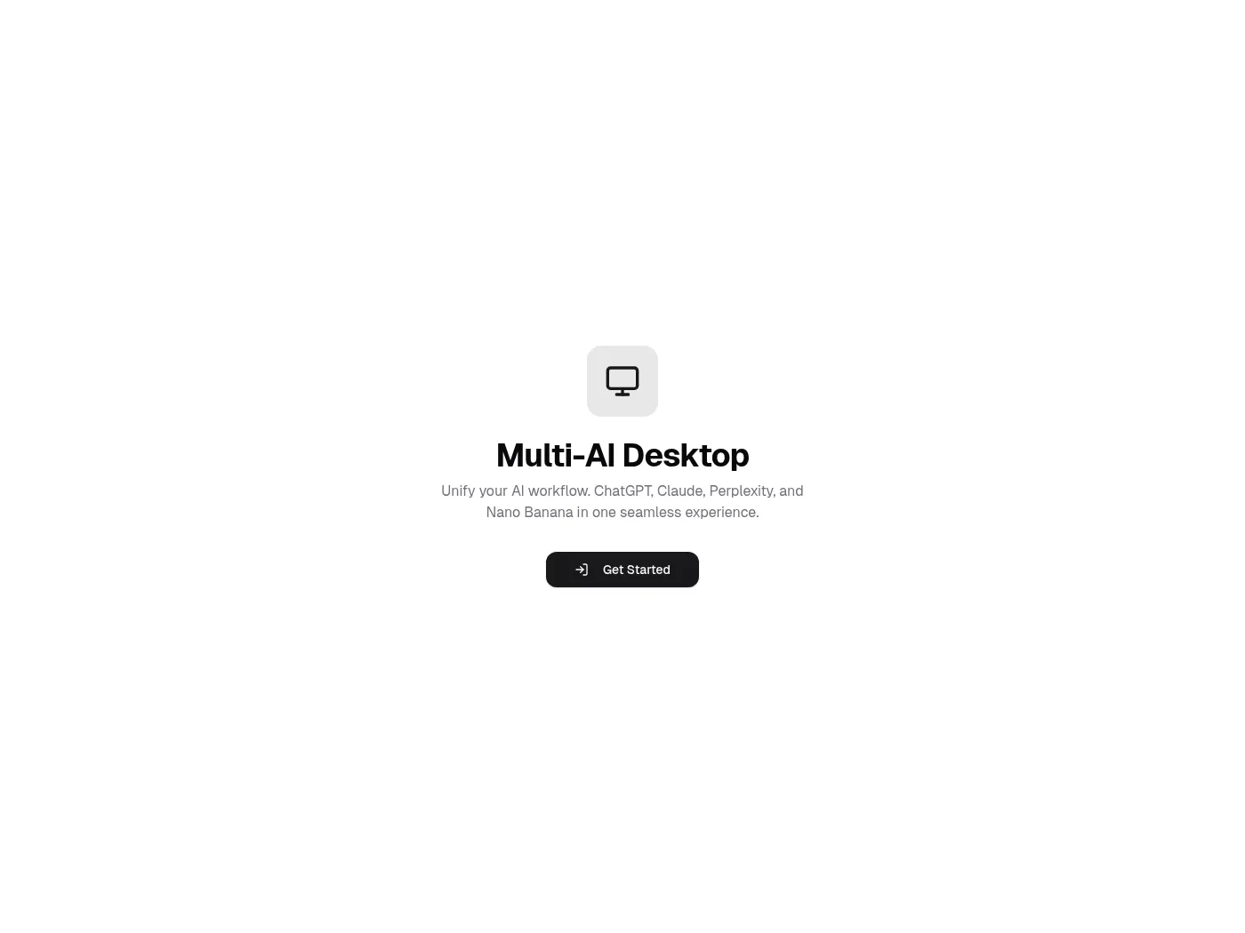 Multi-AI Chatbot Desktop