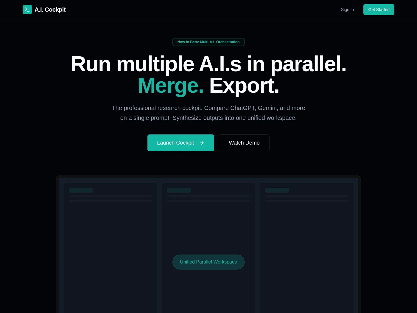 Parallel AI Cockpit