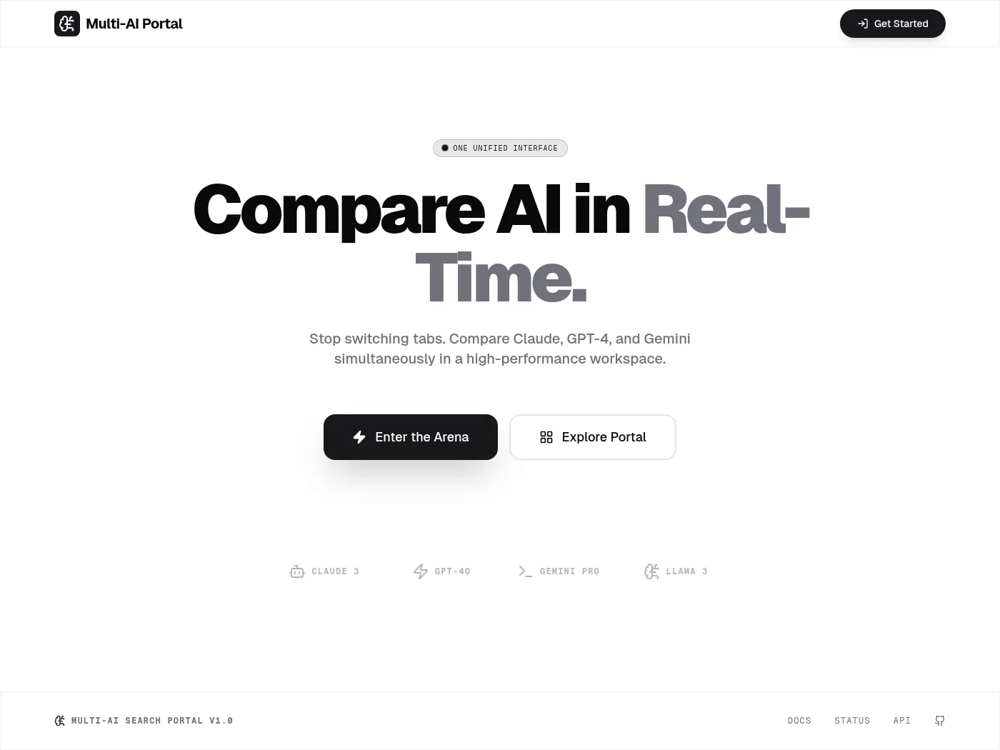 Multi-AI Search Portal
