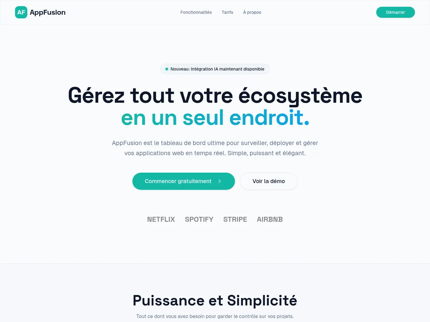 AppFusion Dashboard