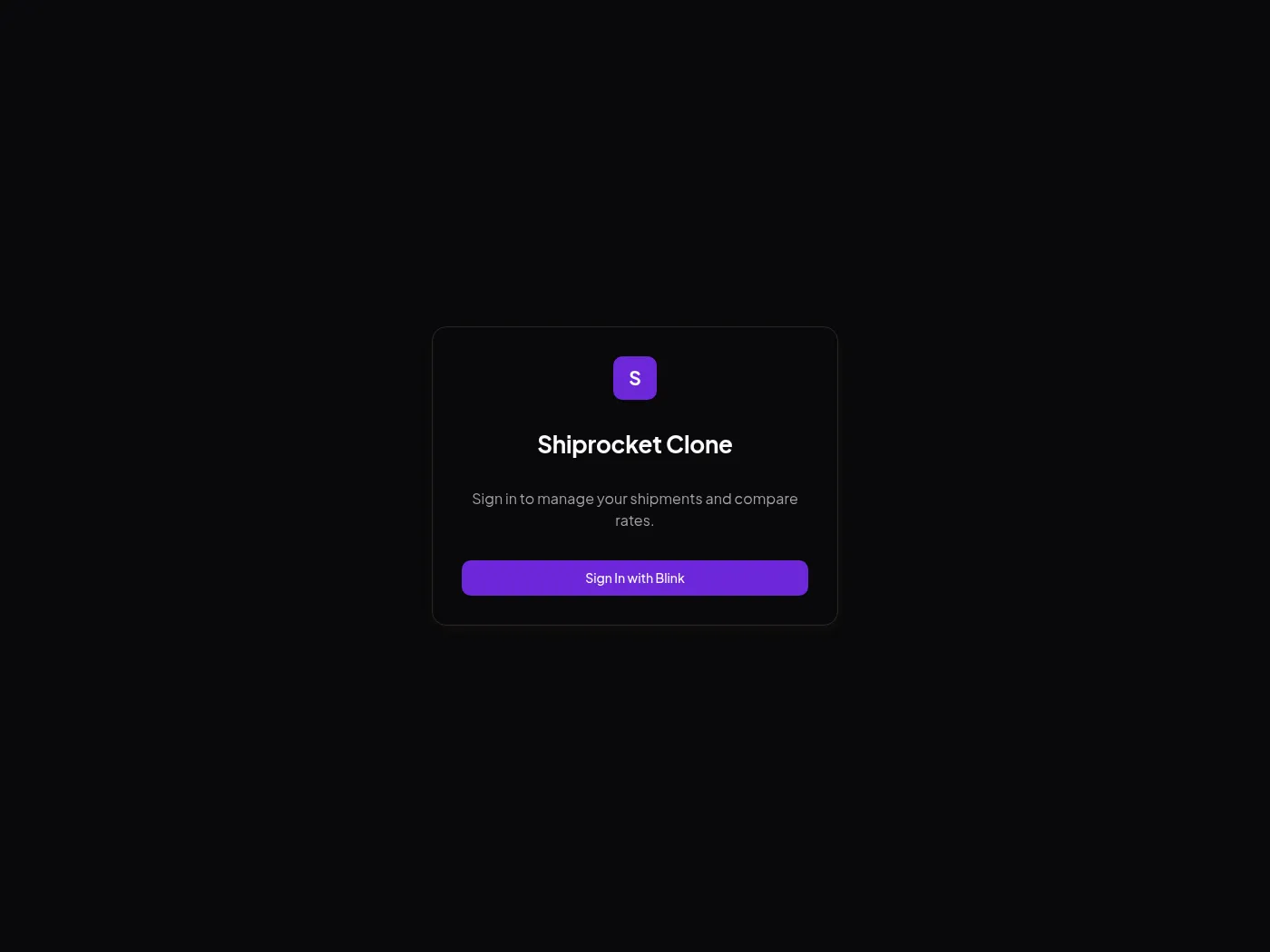 Shiprocket Clone