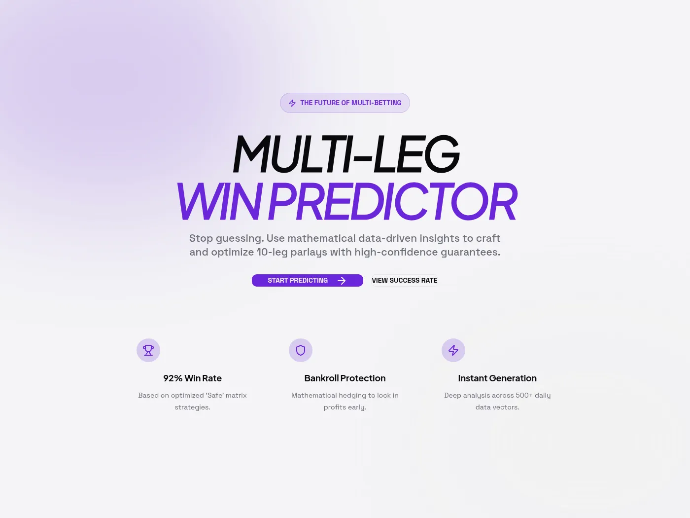 Multi-Leg Win Predictor