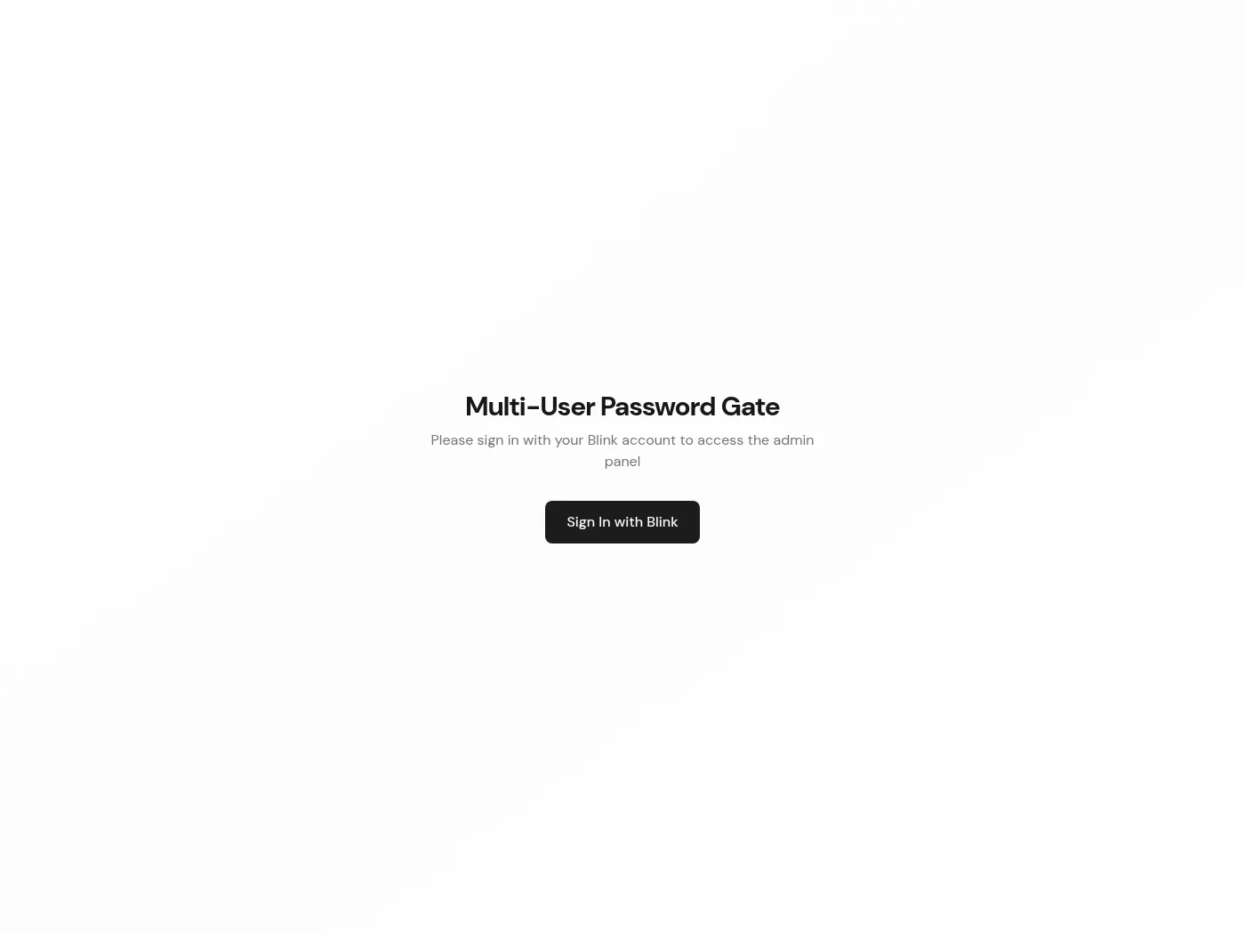 Multi-User Password Gate