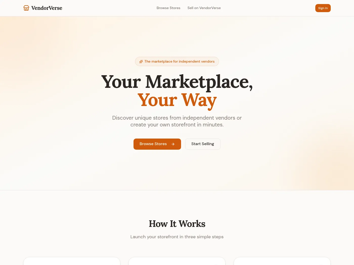 VendorVerse Marketplace