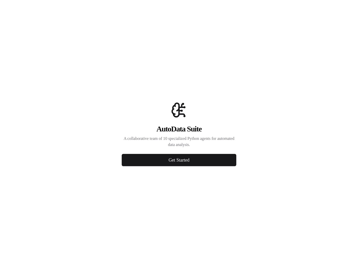 AutoData Multi-Agent Suite