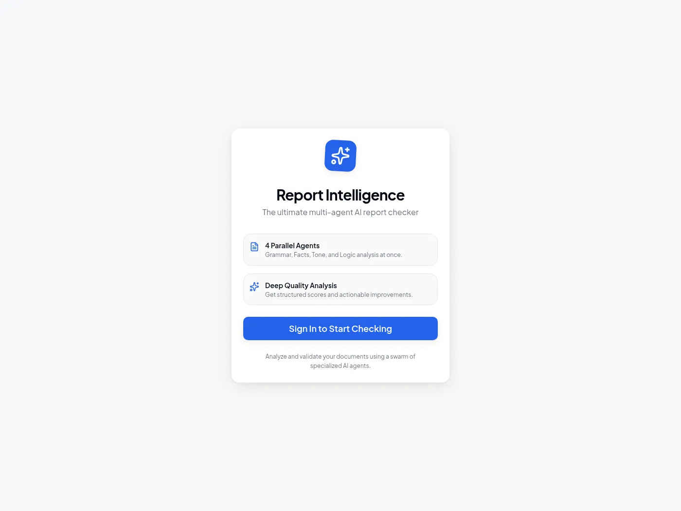 MultiAgent Report Checker