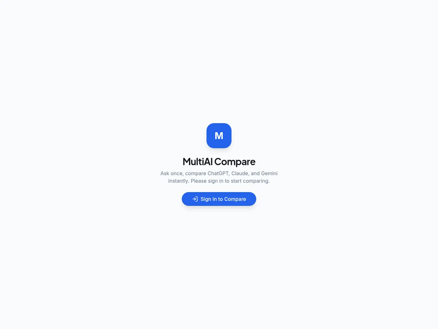 MultiAI Compare