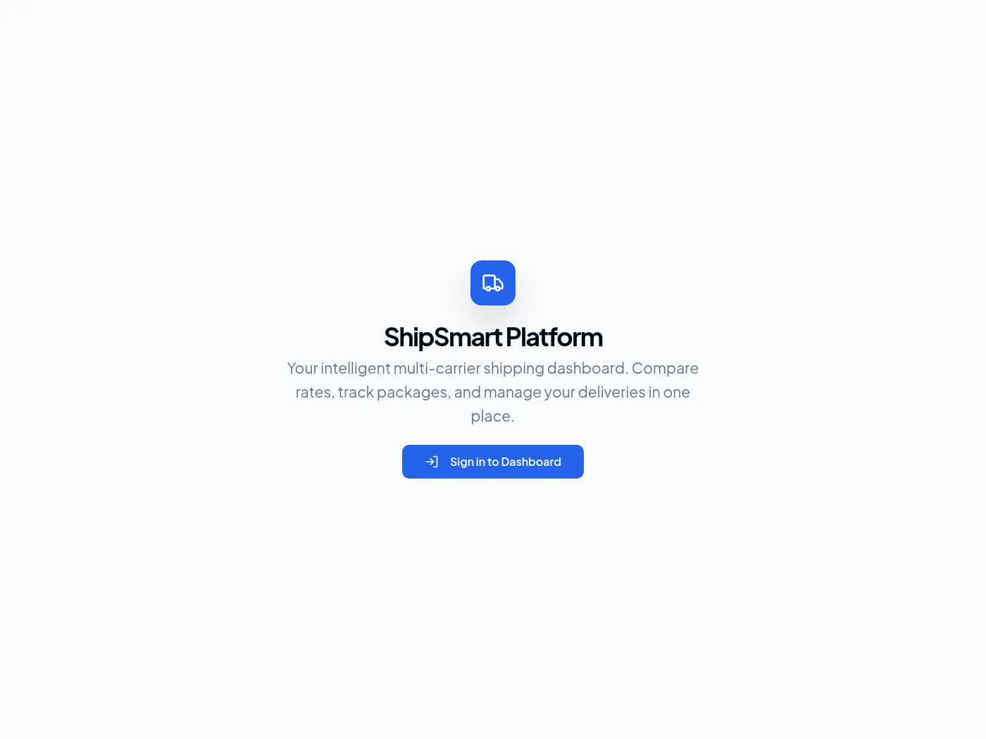 ShipSmart Platform