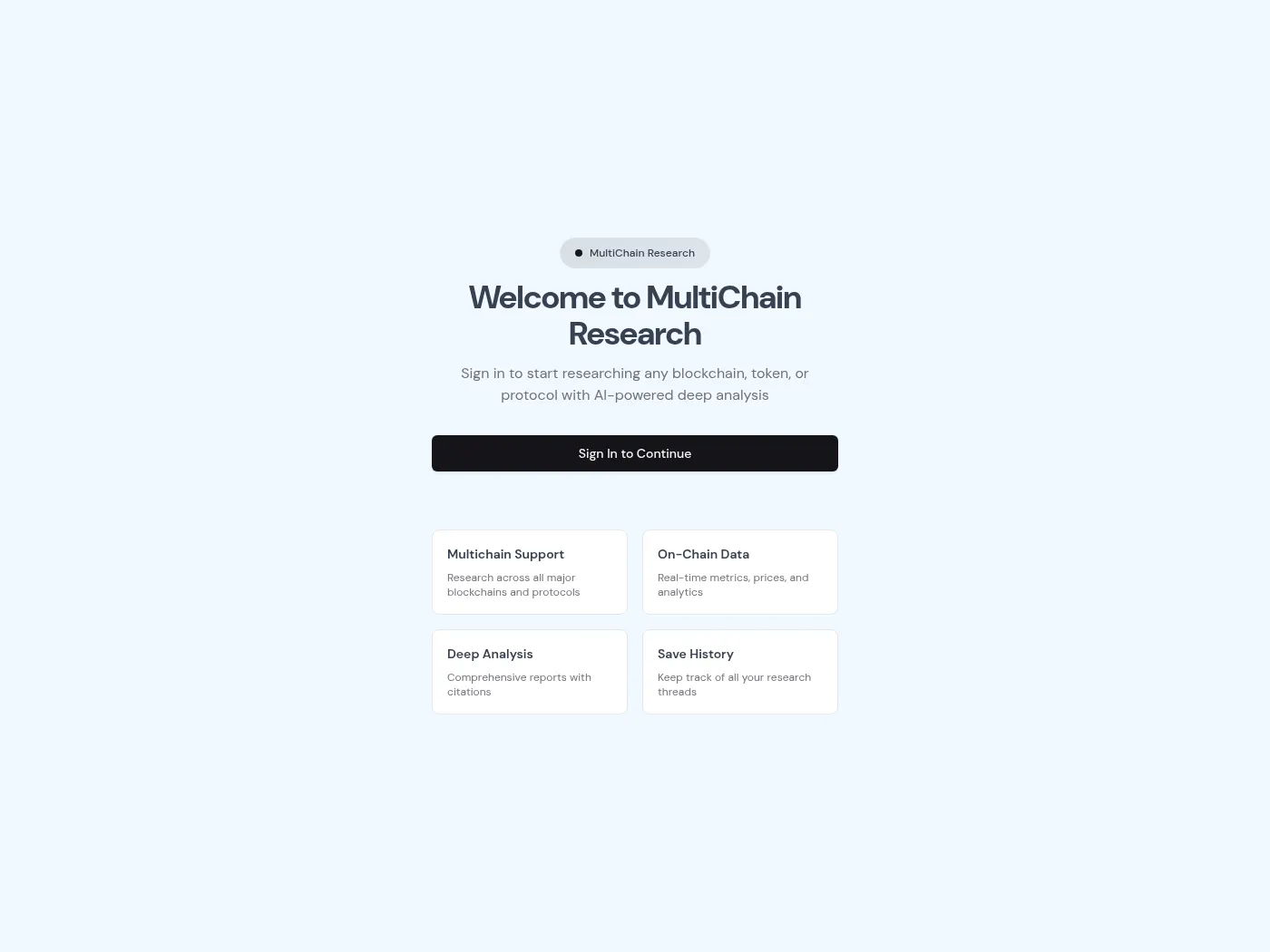 MultiChain Research Chat