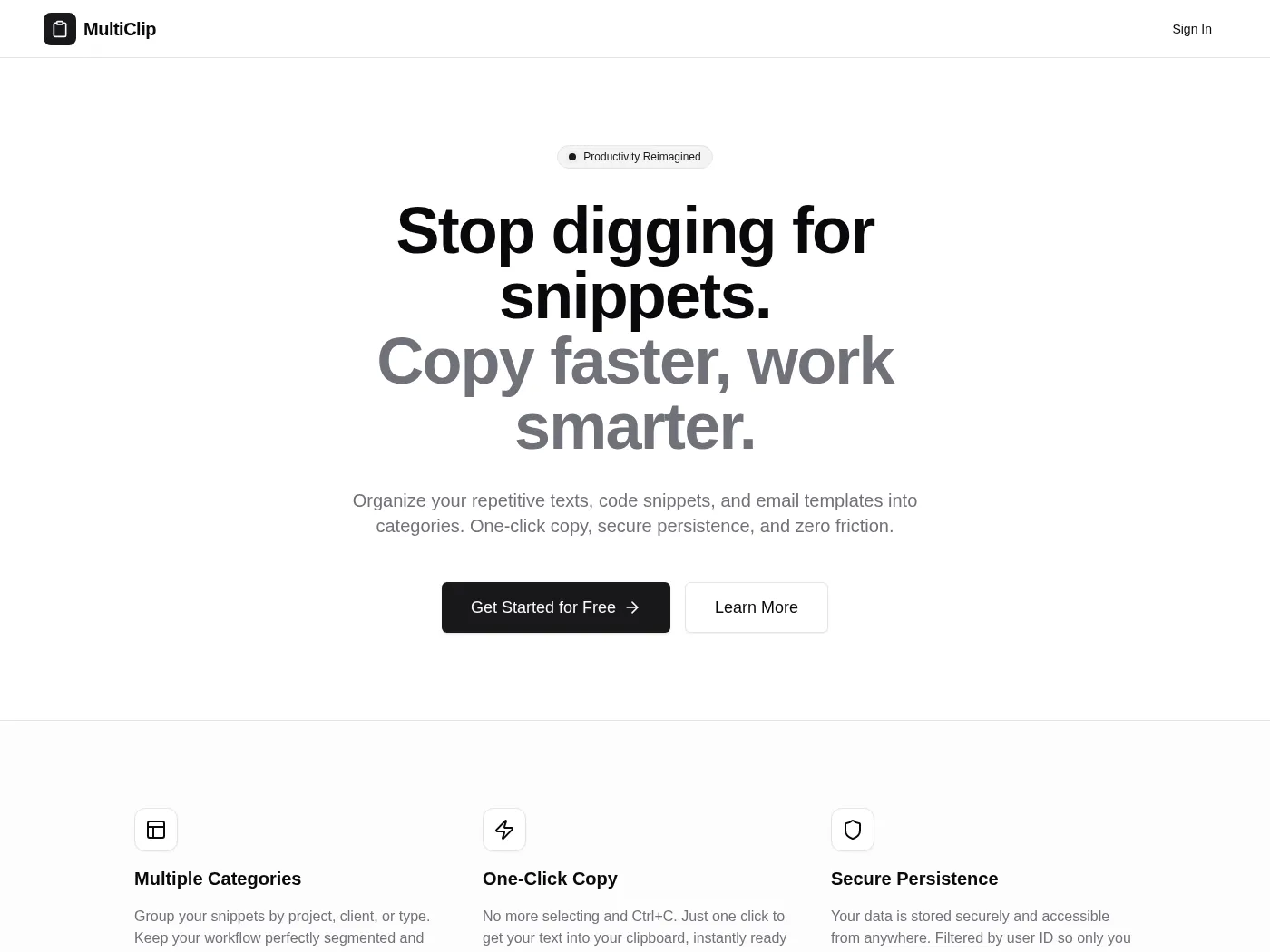 MultiClip Manager