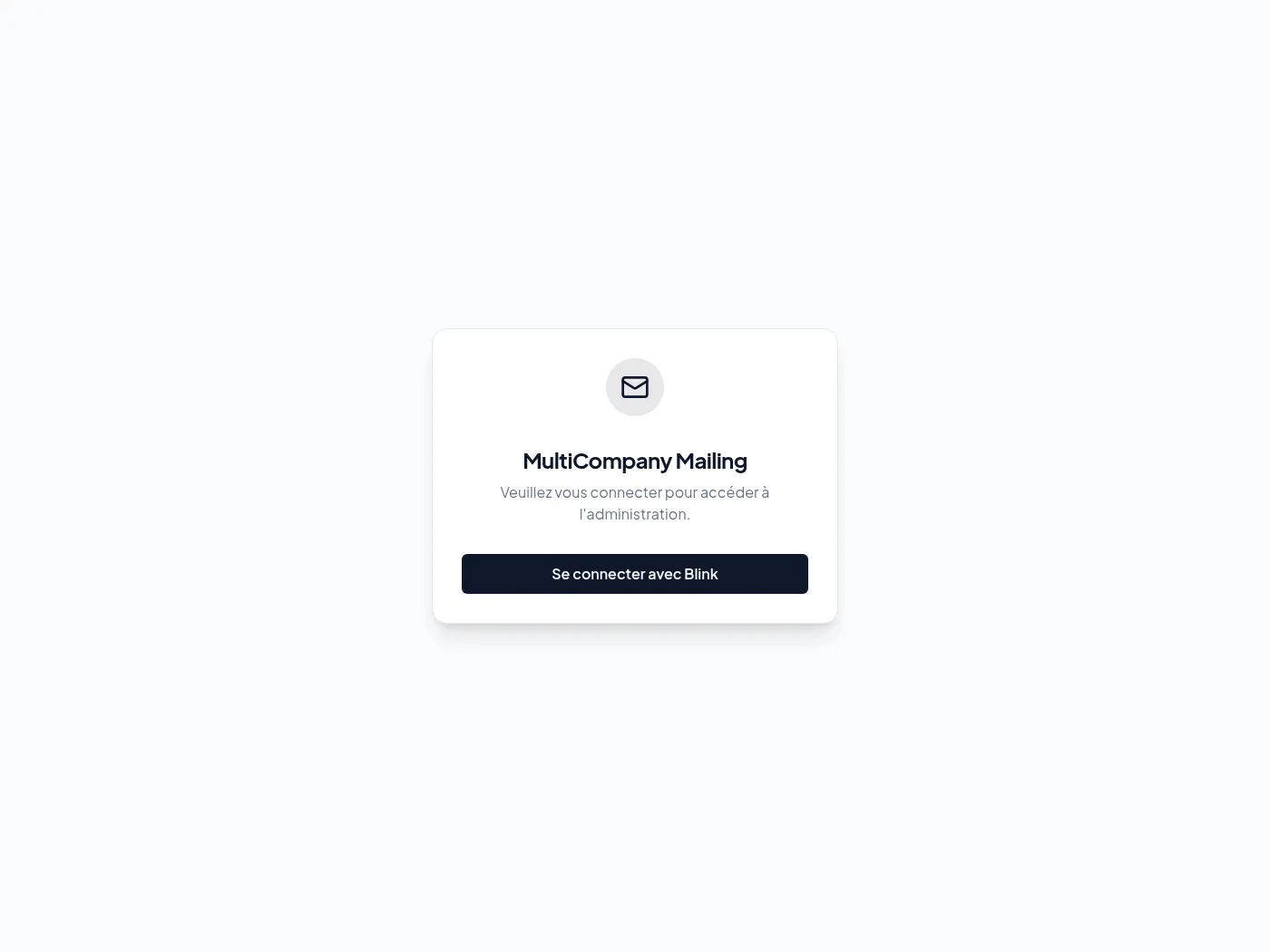 MultiCompany Mailing Admin