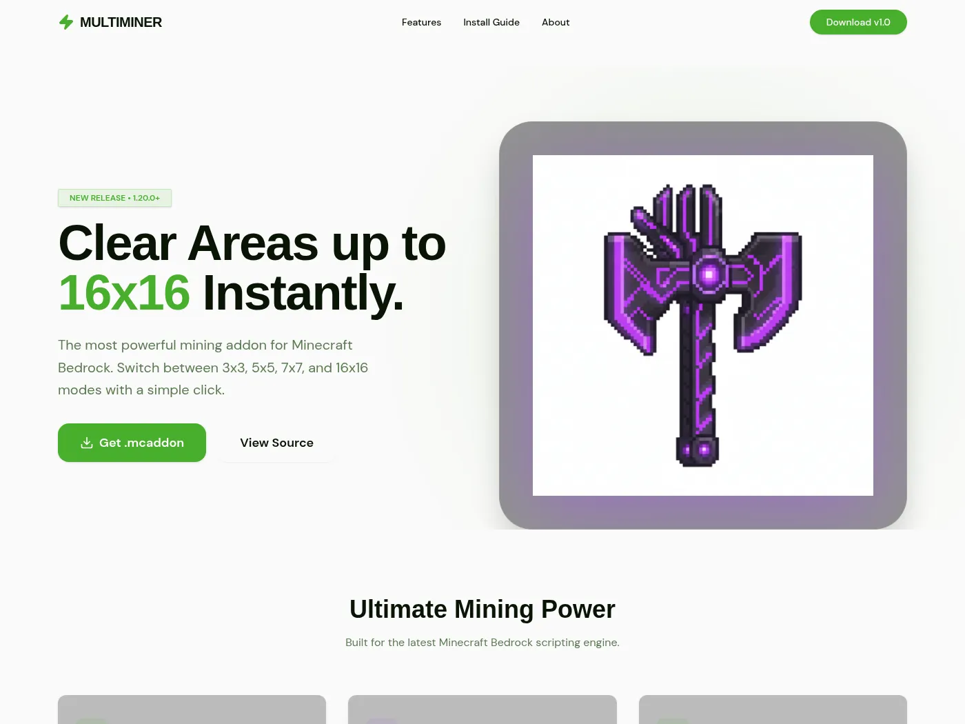 MultiMiner Minecraft Addon