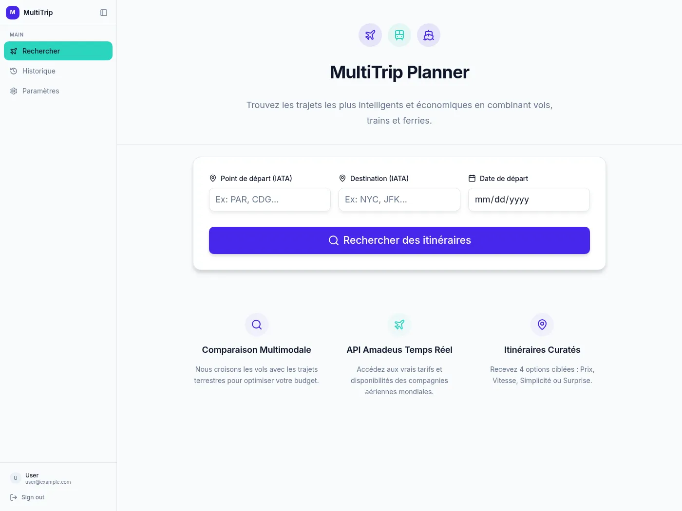 MultiTrip Planner
