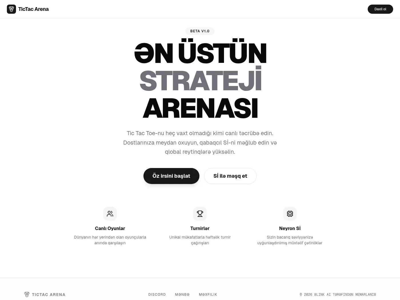 TicTac Online Arena