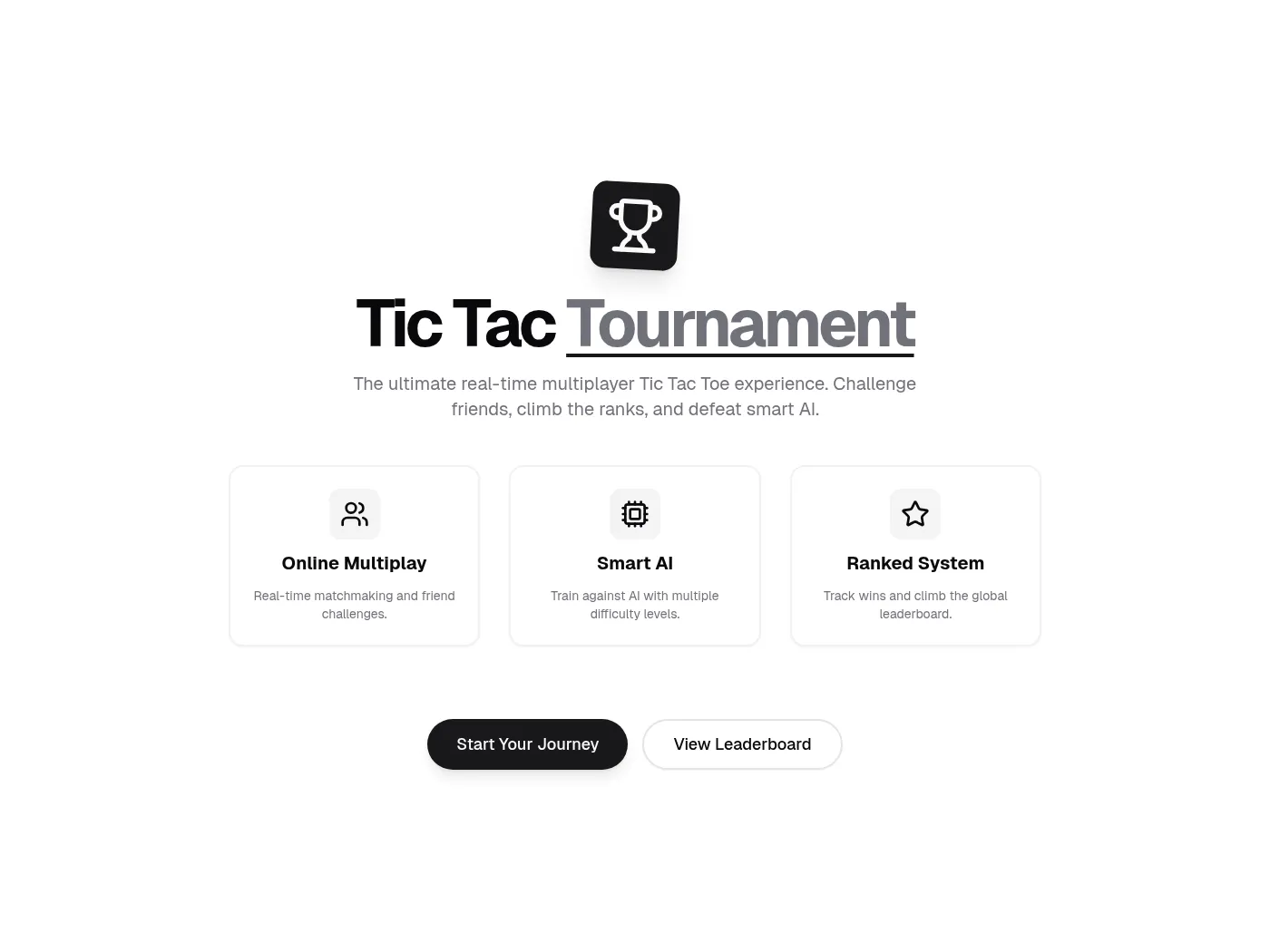 Tic Tac Tournament