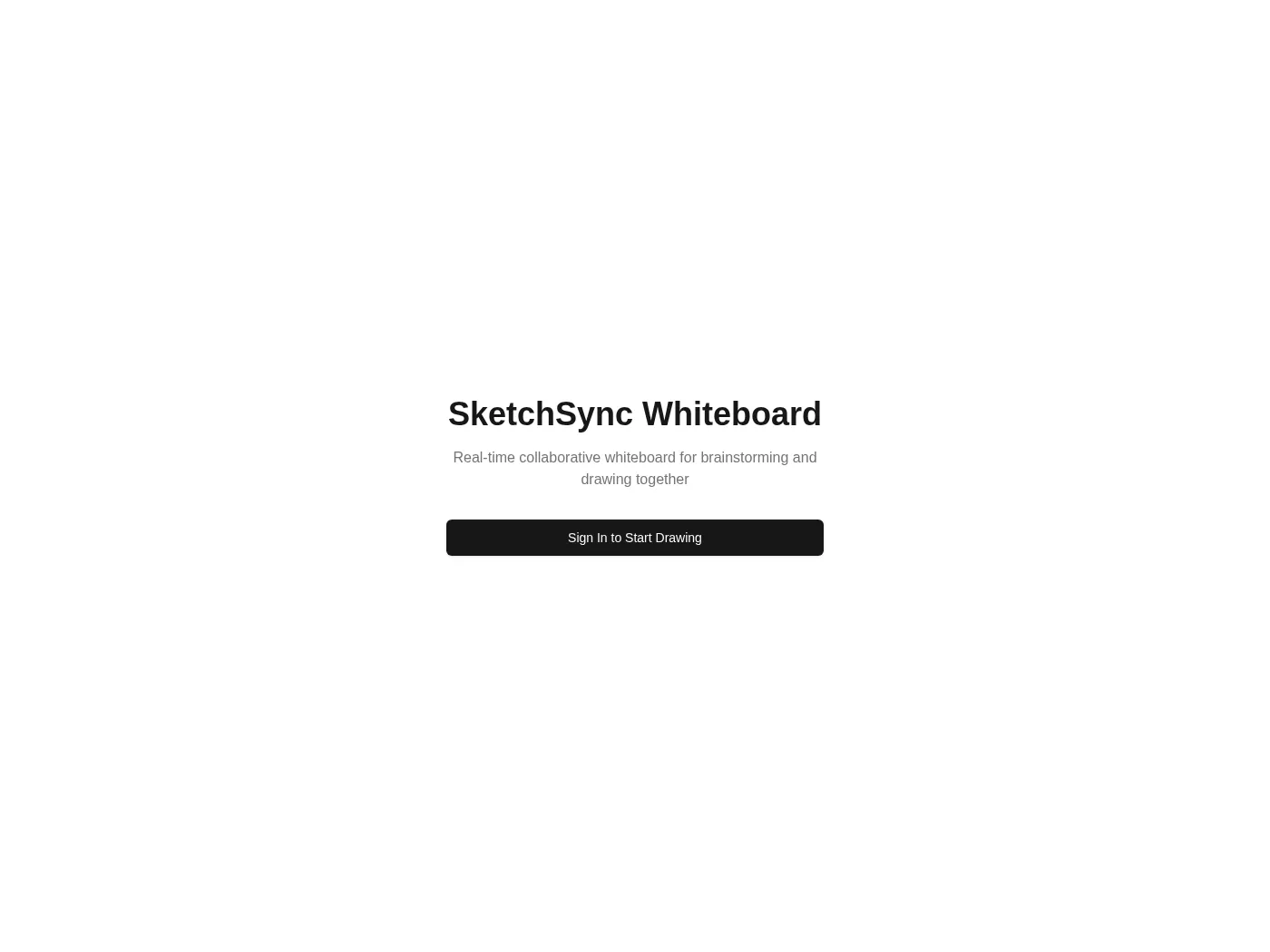 SketchSync Whiteboard