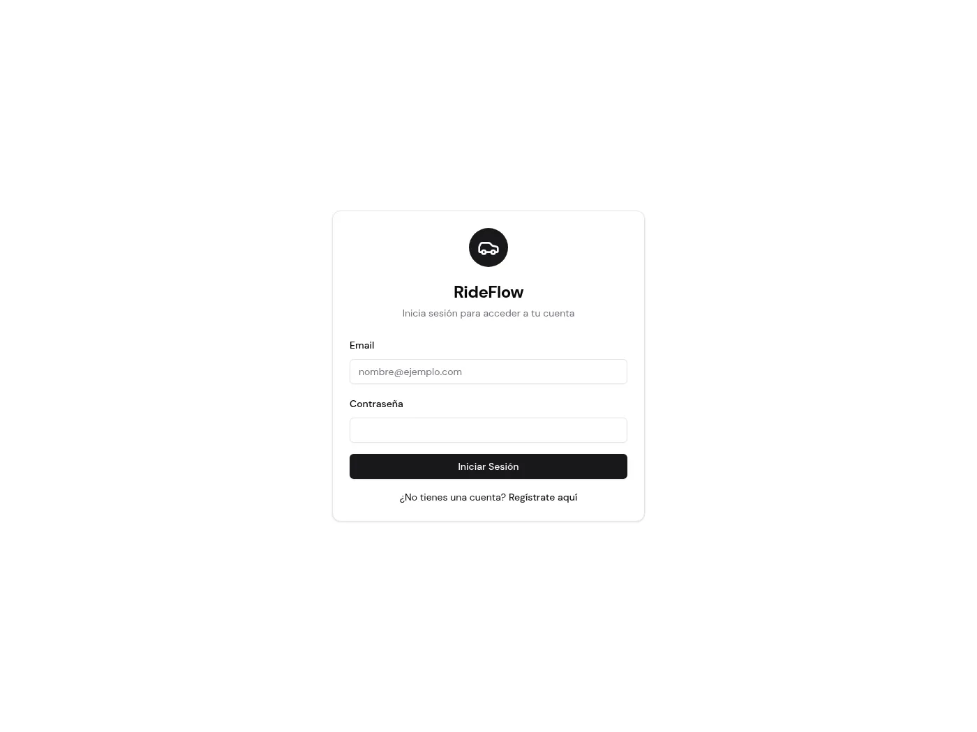 RideFlow Multirole App