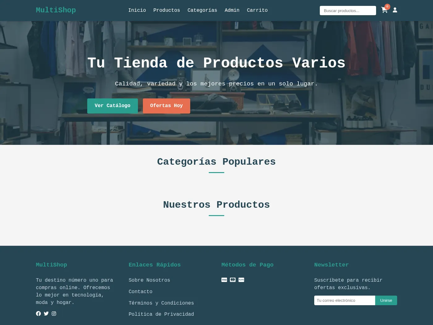 MultiShop E-Commerce Suite