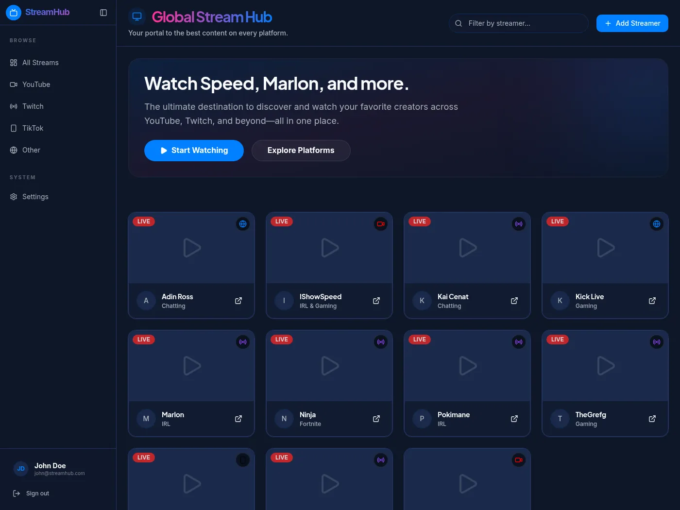 MultiStream Hub