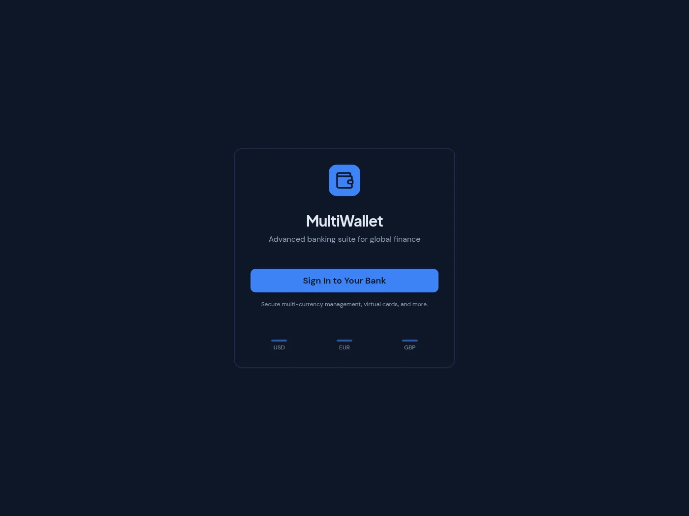 MultiWallet Banking Suite