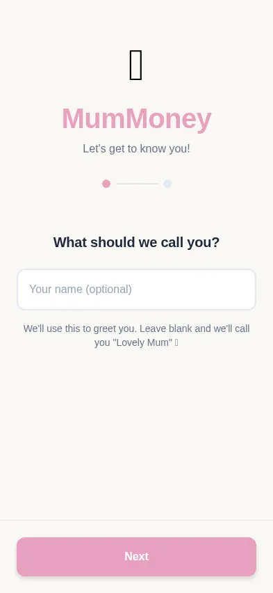 MumMoney Savings App