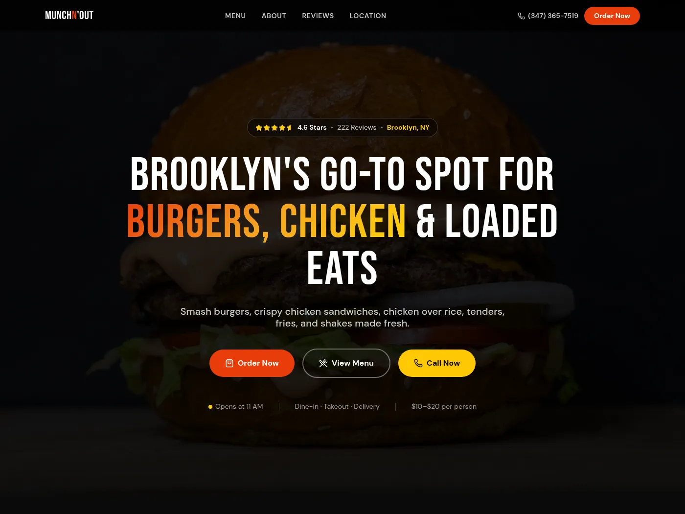 Munch N’ Out Website