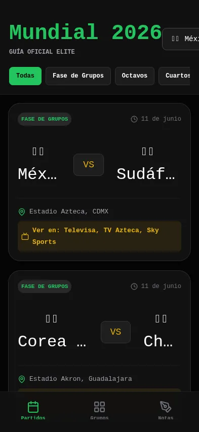 Mundial 2026 Elite Guide