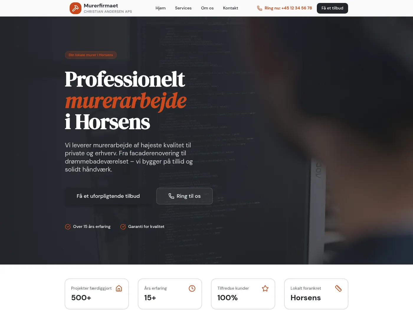 Murer Horsens Website