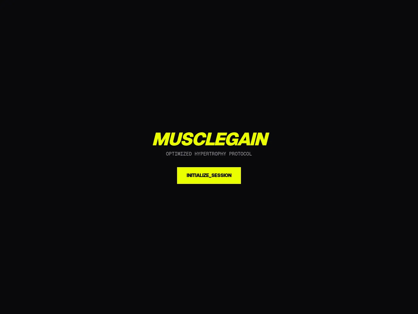 MuscleGain App