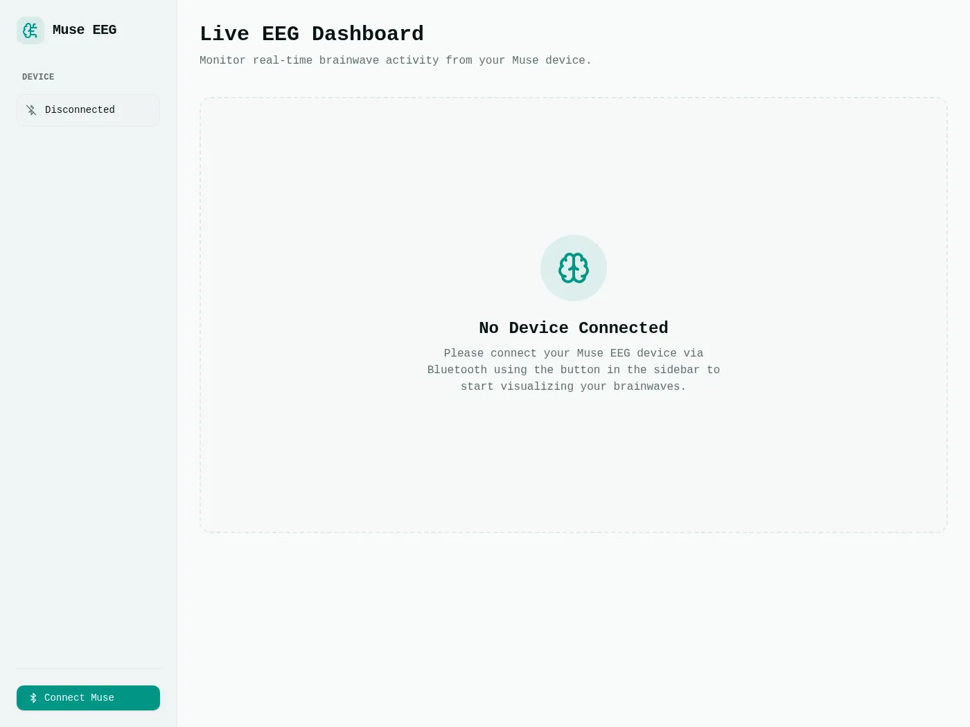 Muse EEG Live Dashboard