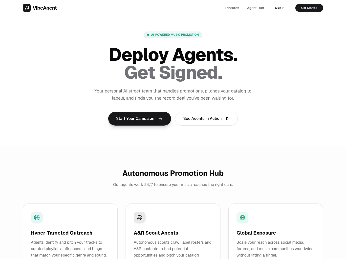 Music Promo Agent Hub
