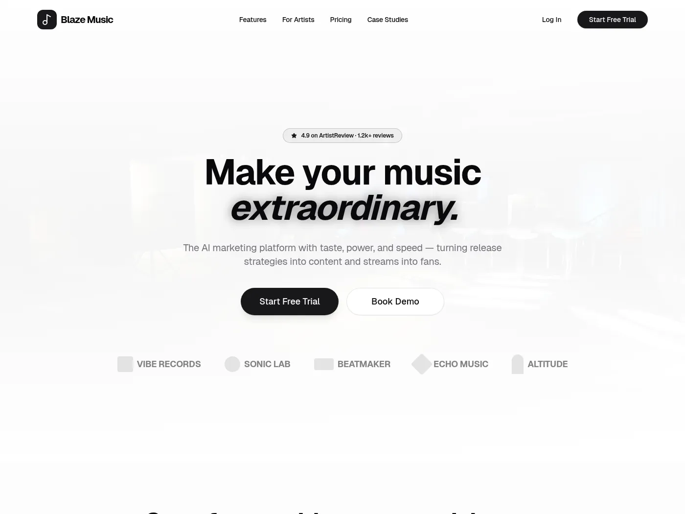 Music Promotion Website