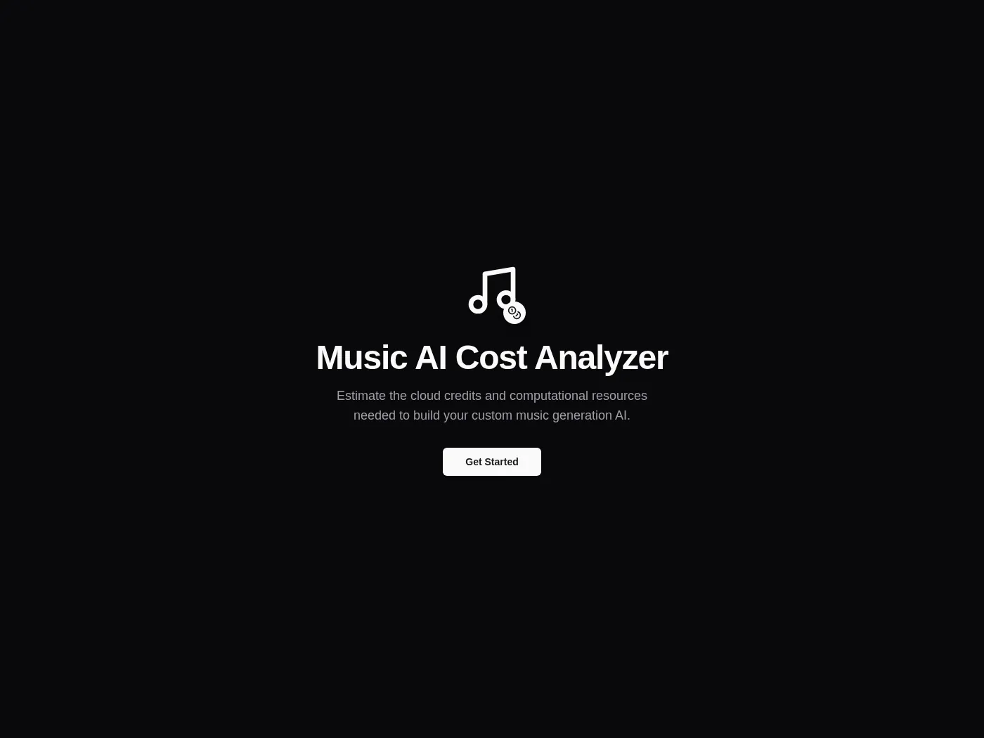 Music AI Cost Analyzer