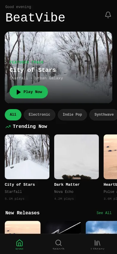 BeatVibe Music App