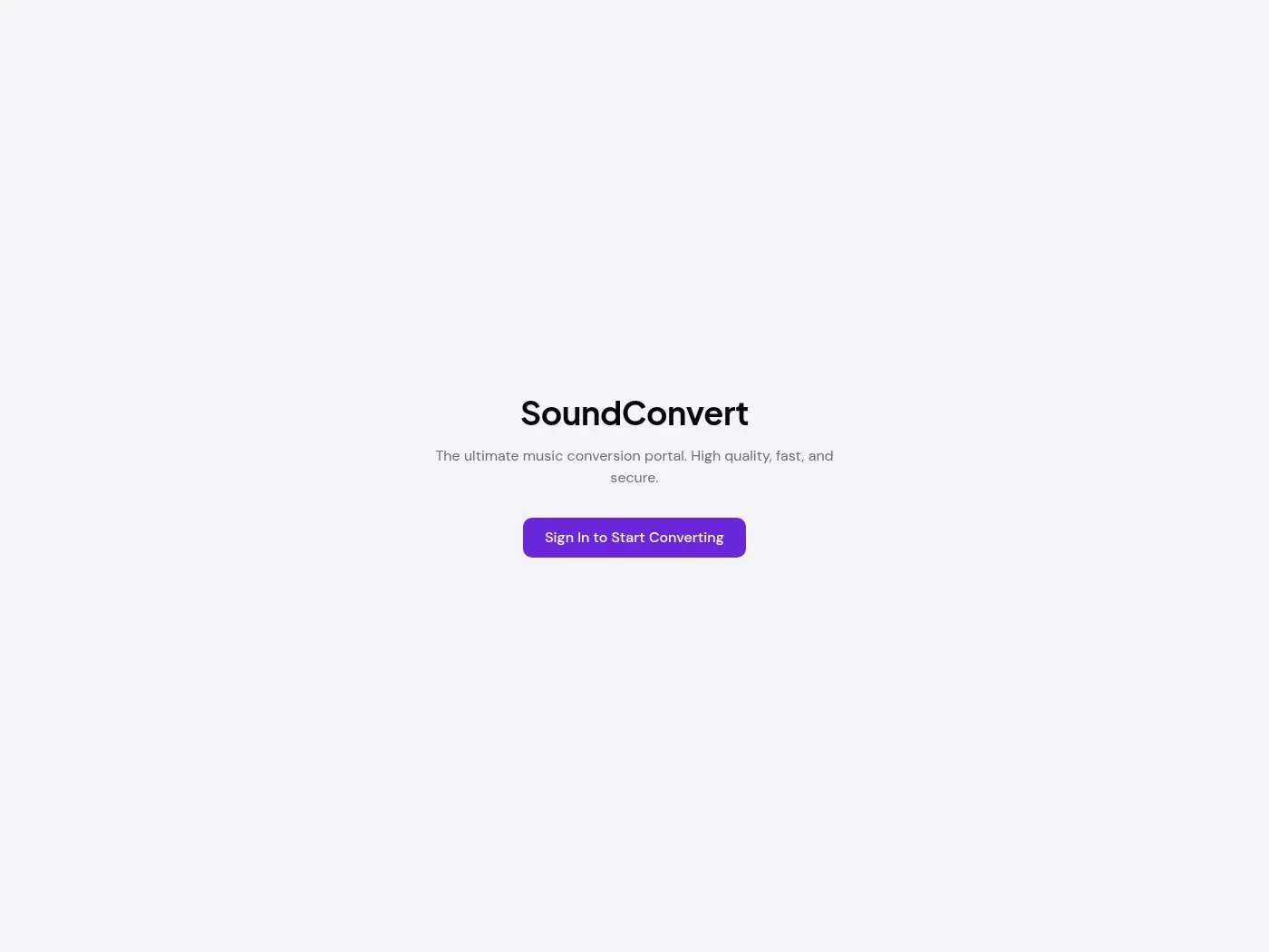 Music Converter Portal