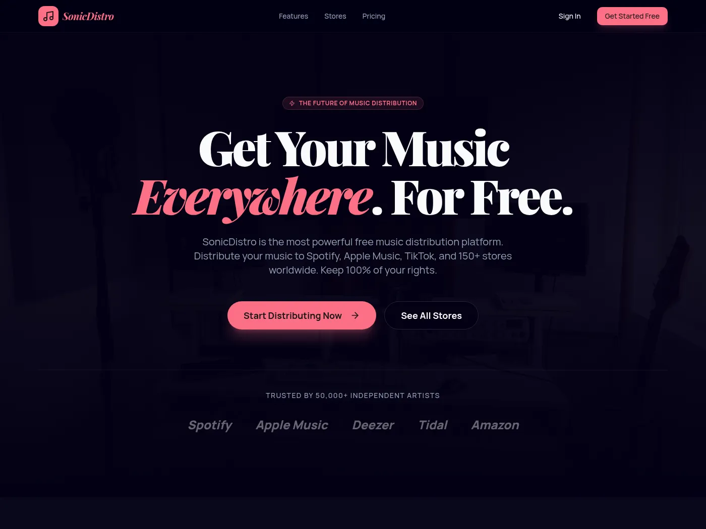 Free Music Distribution Hub