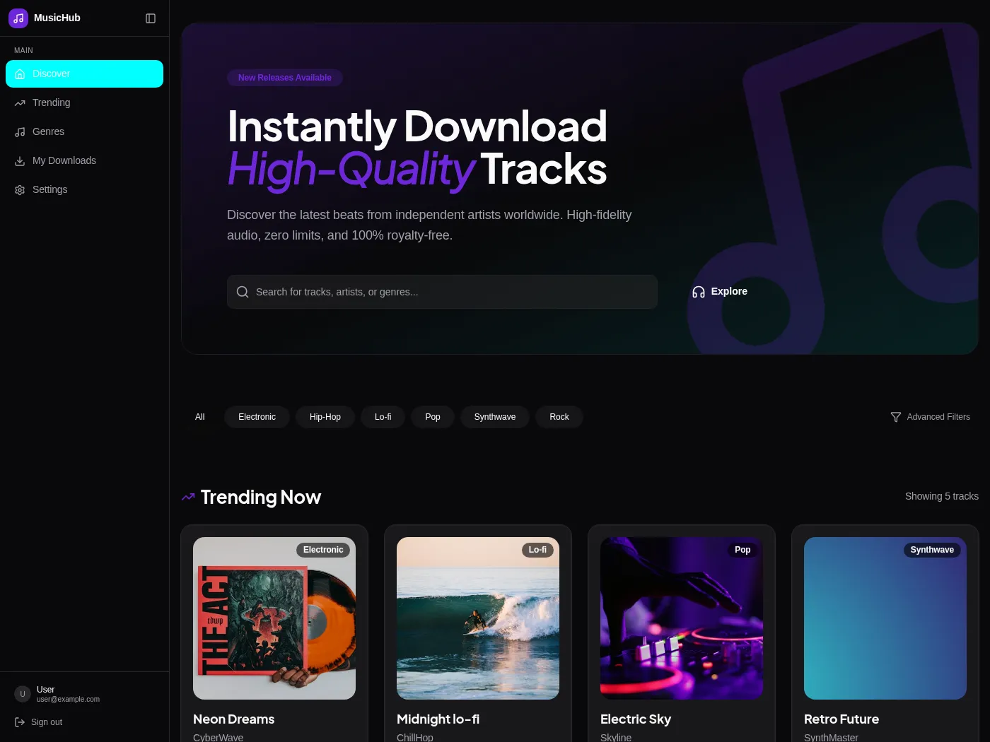 MusicDownload Hub